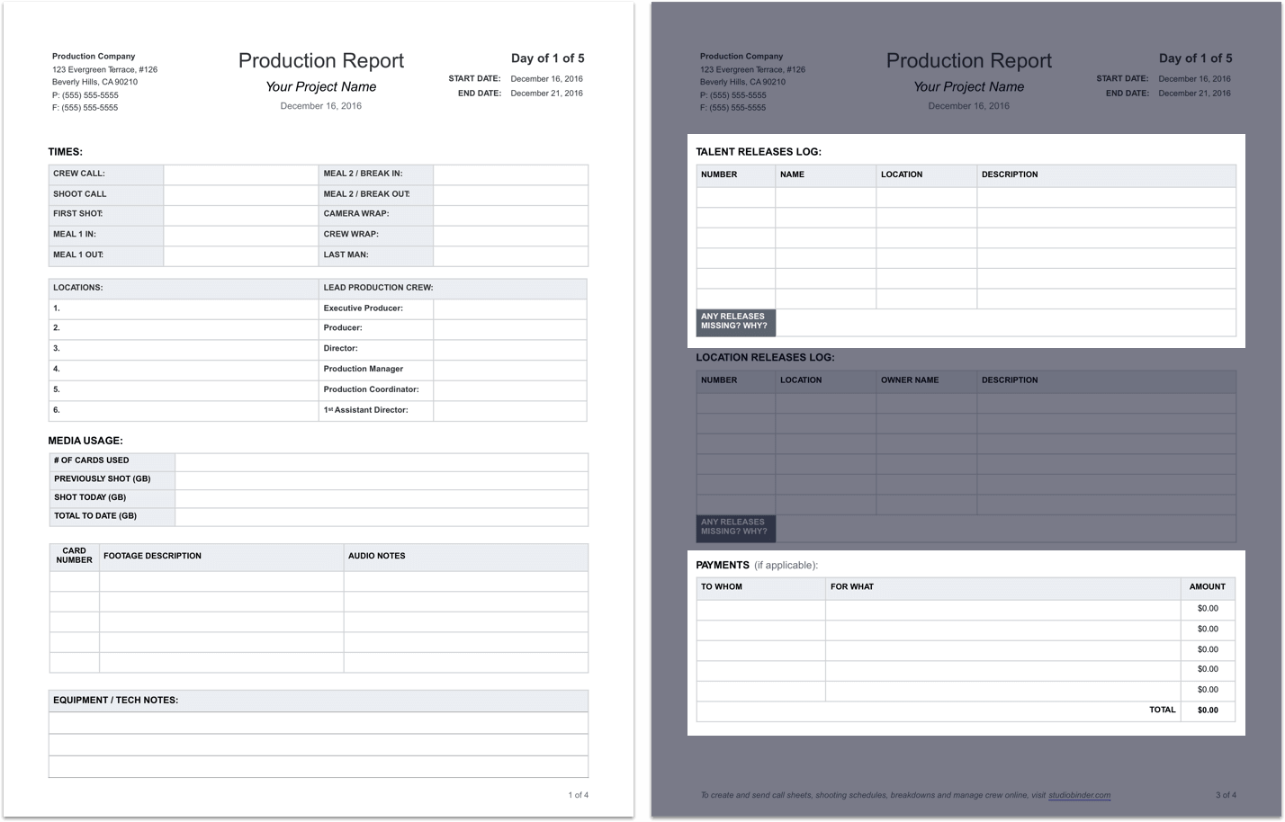 Manufacturing Process Sheet Format