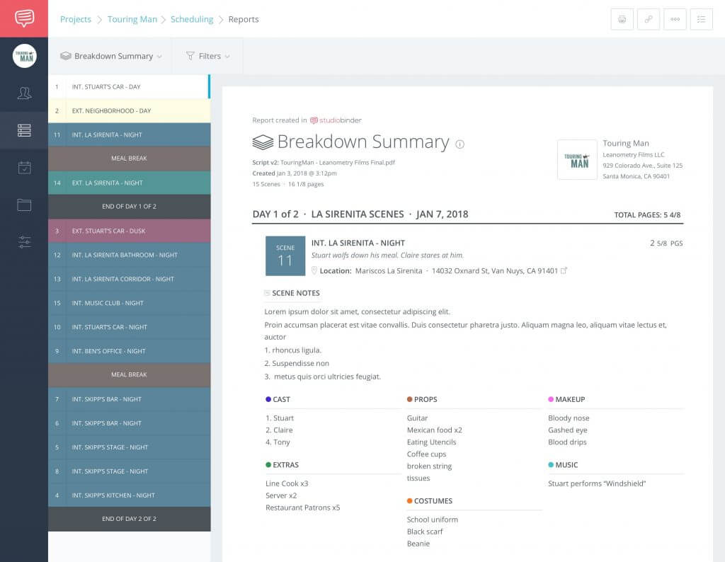 Mastering Script Breakdown Elements