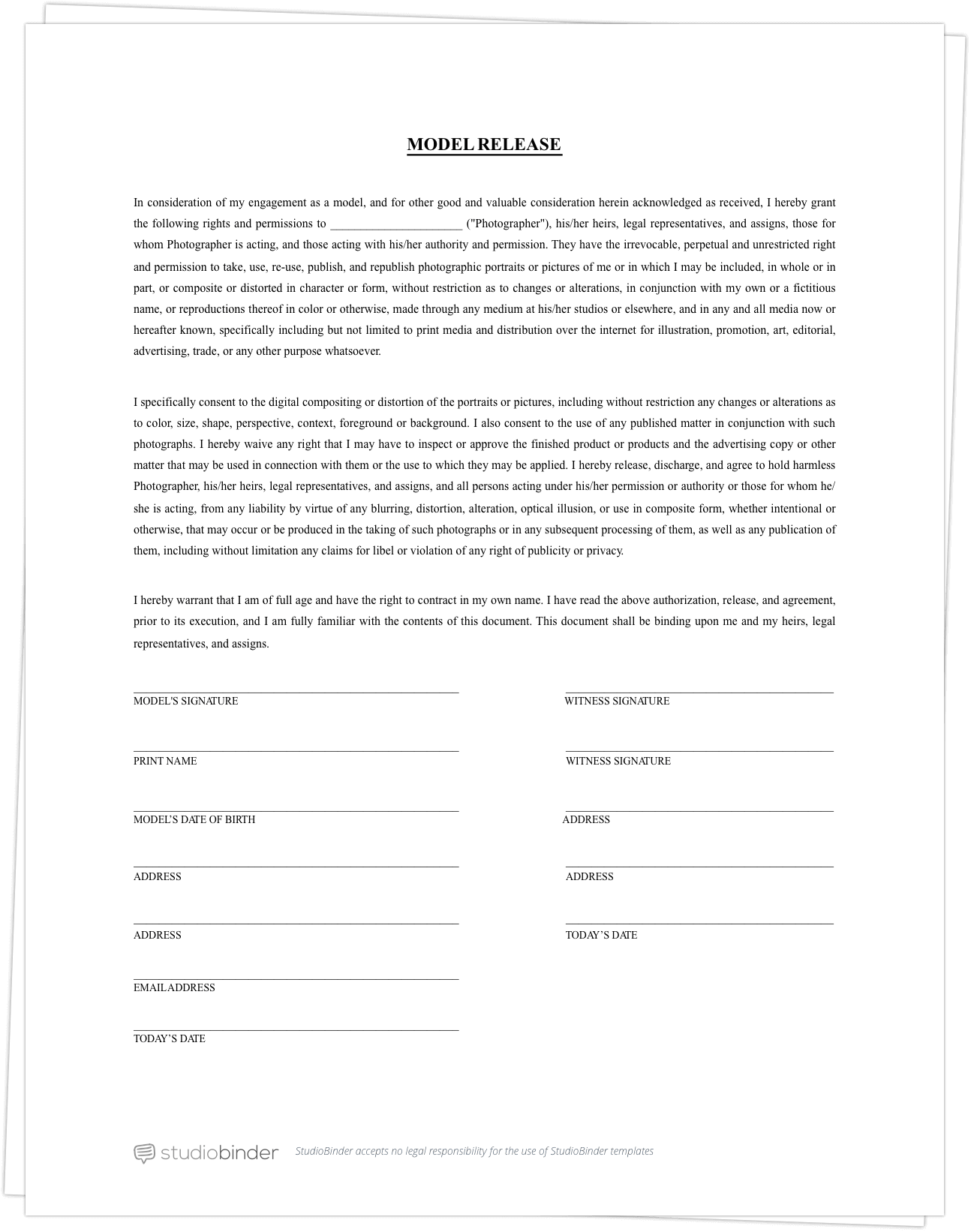 Why You Should Have A Photo Release Form Template Why You Should Have A Photo Release Form Template