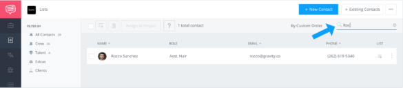 FREE Online Film Production Crew Contact List Template