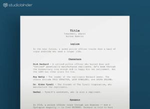 How to write a Treatment in Screenplay