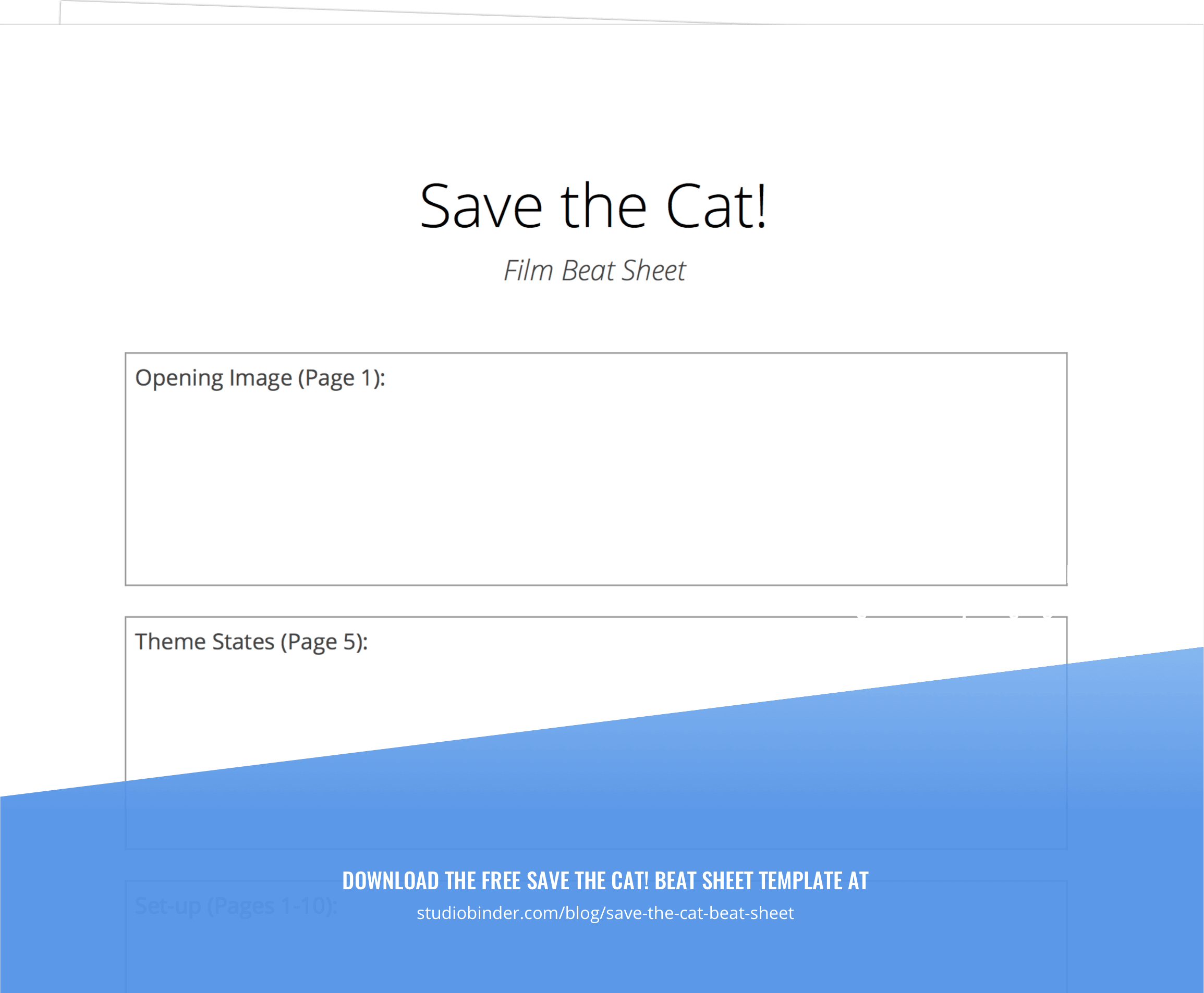 Save the Cat Beat Sheet Explained [with FREE Template]