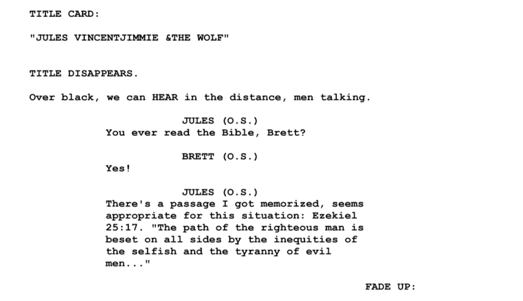 Screenplay Examples: Pulp Fiction Script [FREE Script Download]