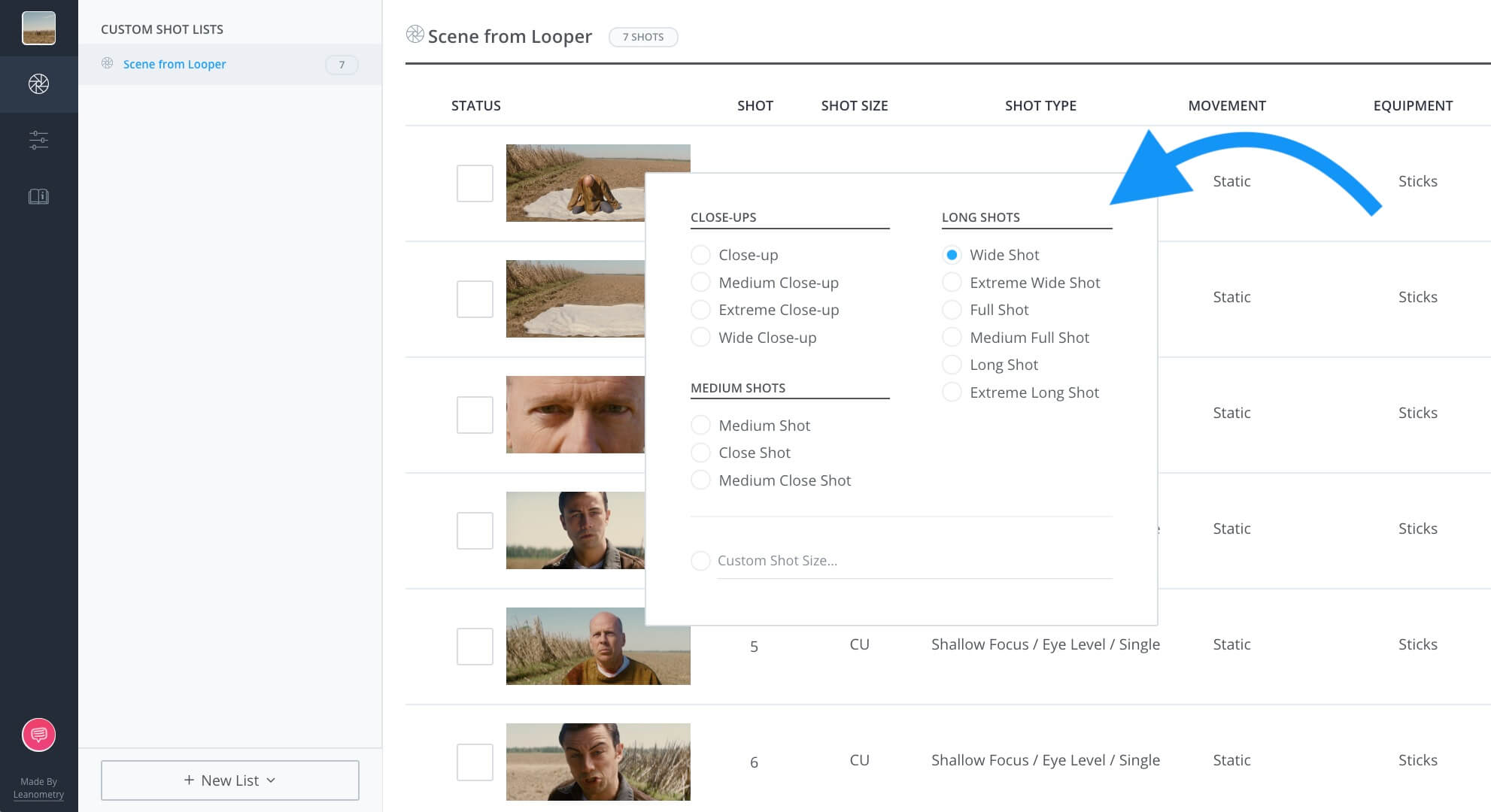 Shot List: The Ultimate Creative Tool for Filmmakers