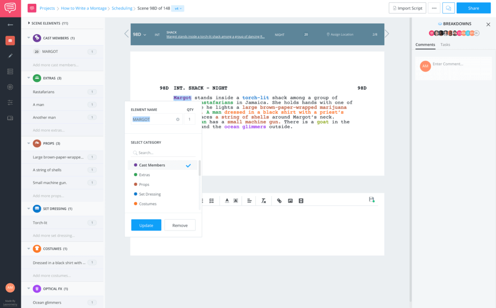 How to Write a Montage in a Script — Formatting For Various Locations