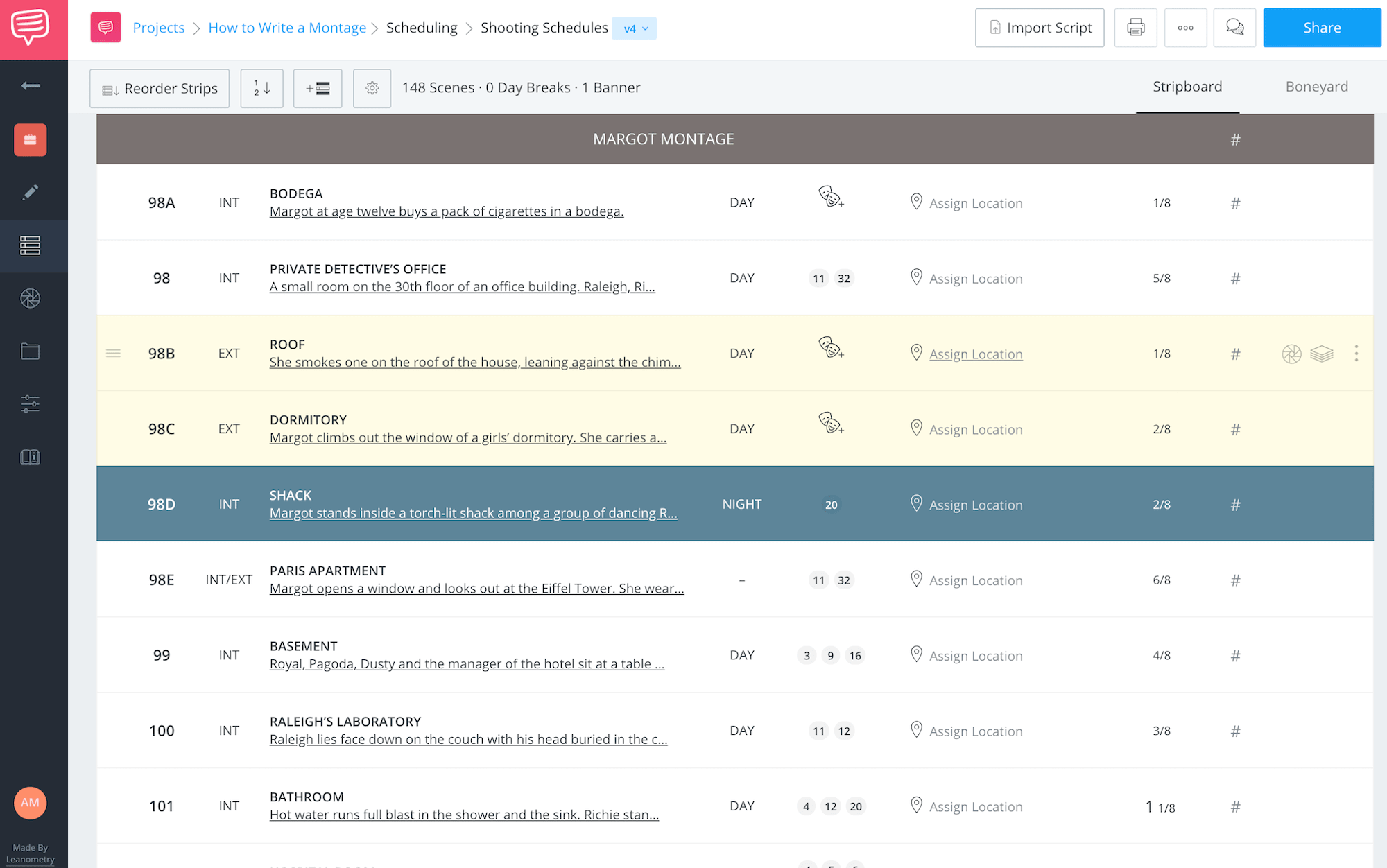How to Write a Montage in a Script — Formatting Tips