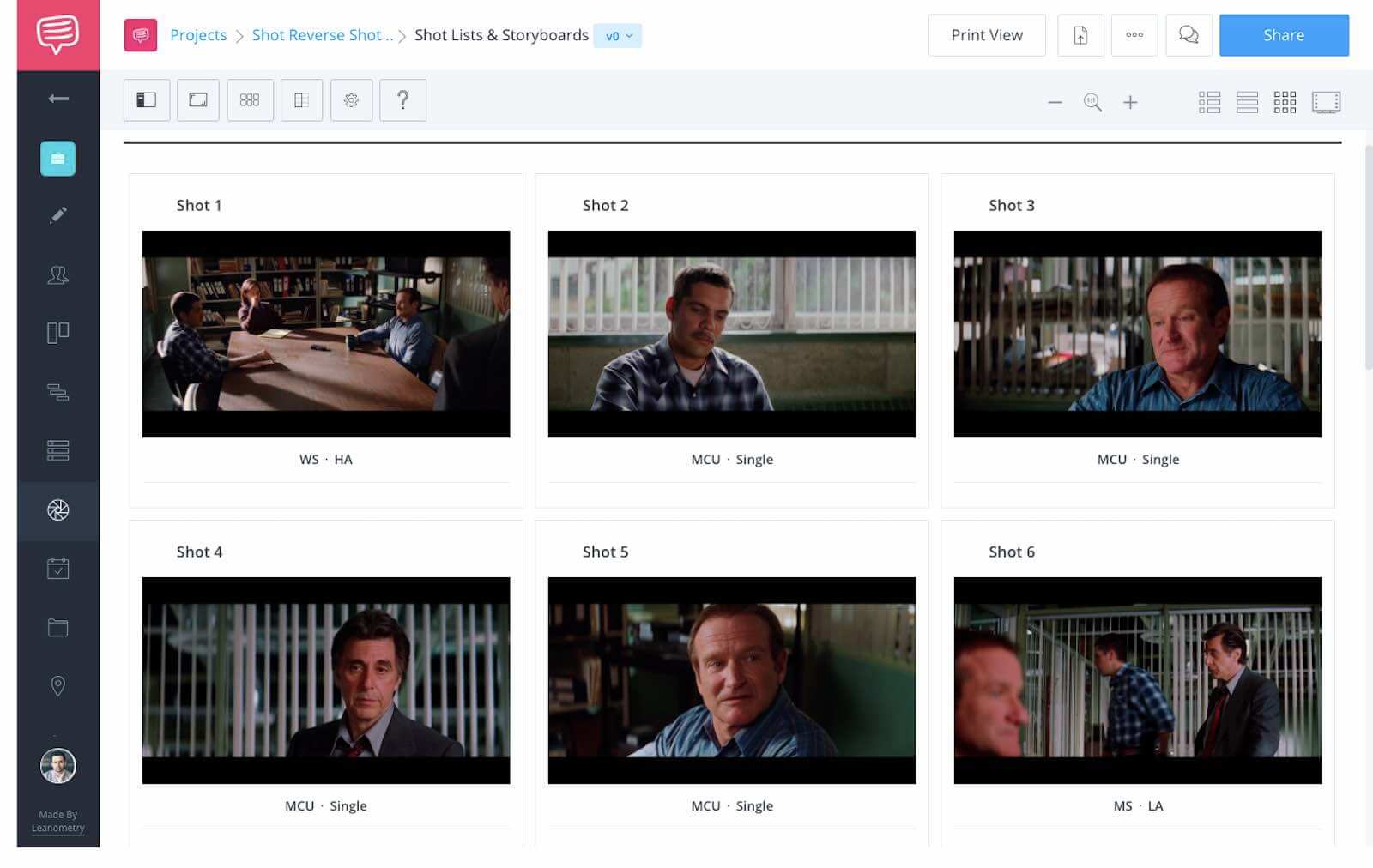 Reaction Shot Example