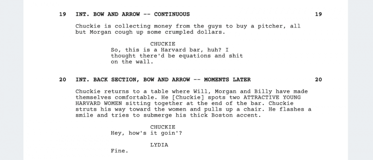 Good Will Hunting Script: Screenplay Plot Analysis & PDF Download