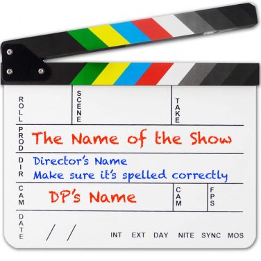Clapperboard Explained