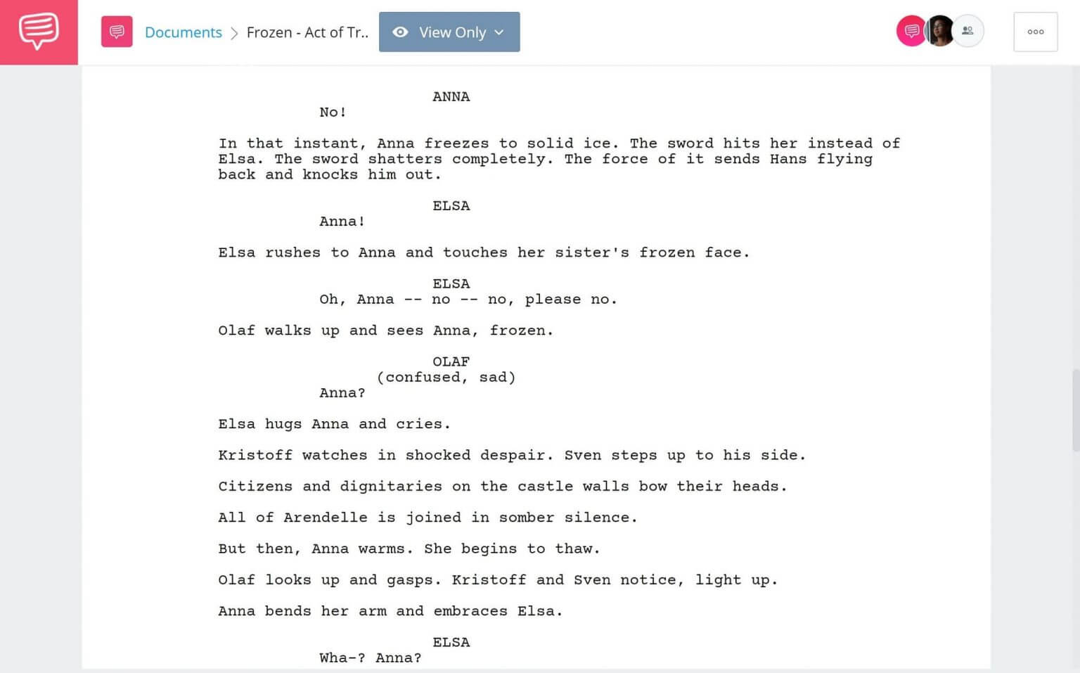 Frozen Script PDF Download: Songs, Quotes, and Ending