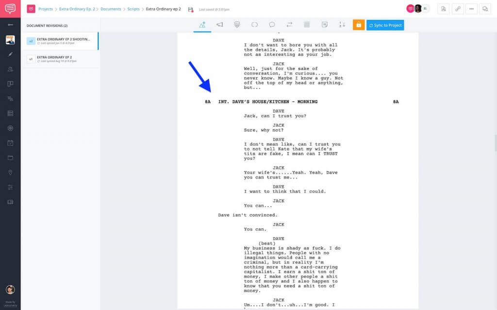How to Split a Scene for Scheduling in StudioBinder