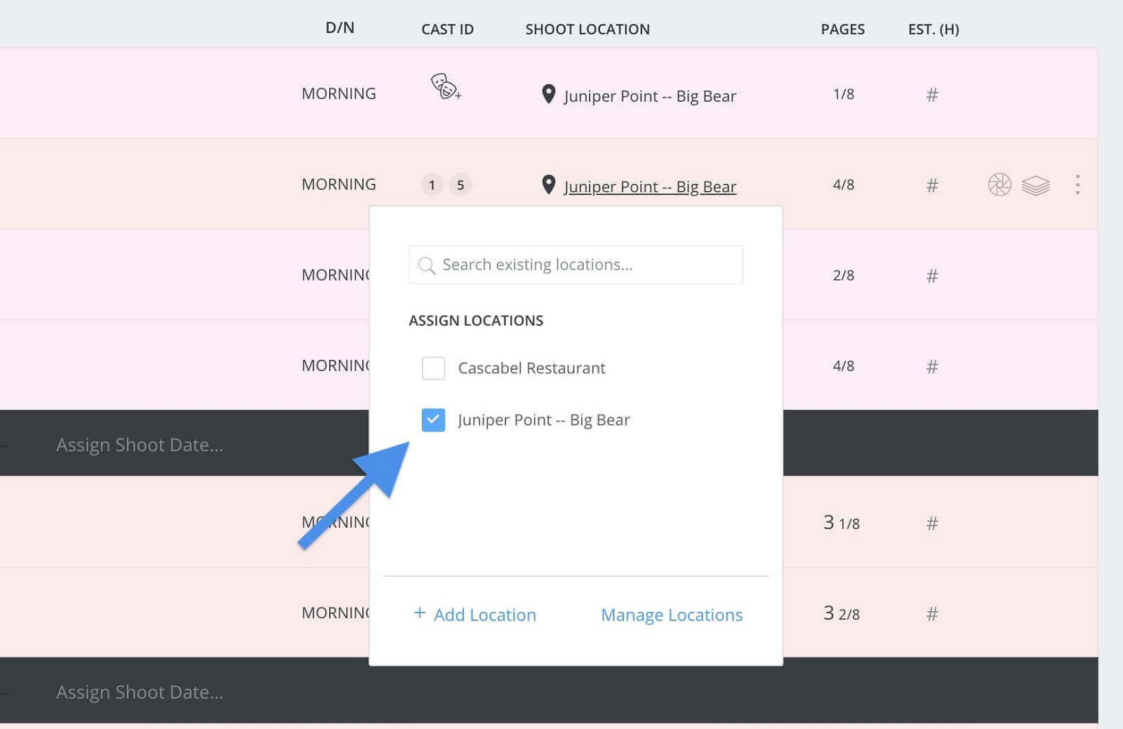 How to Manage Shooting Locations in StudioBinder