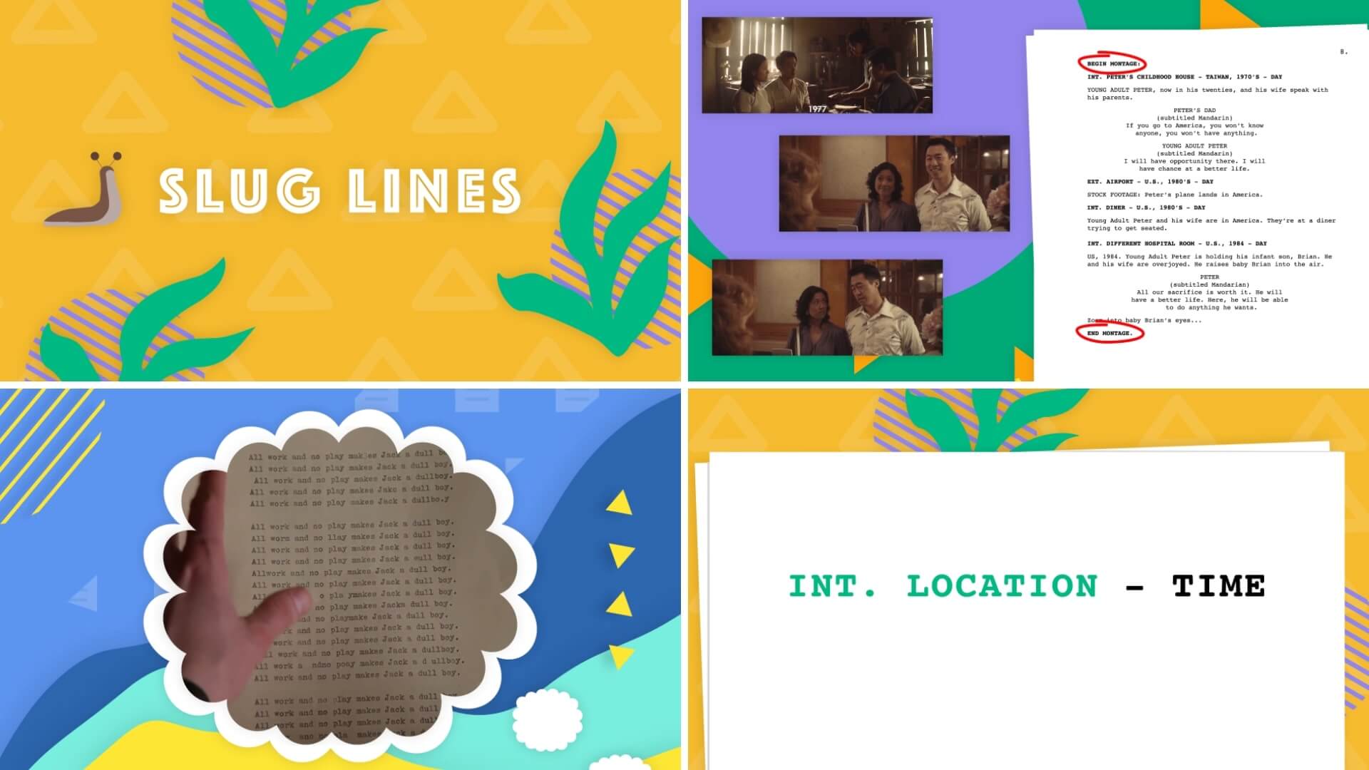 How to Write Sluglines — Format & Creative Uses