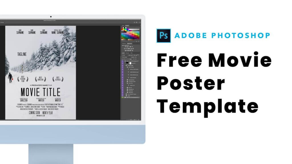 Download Your FREE Movie Poster Template for Photoshop (2021)