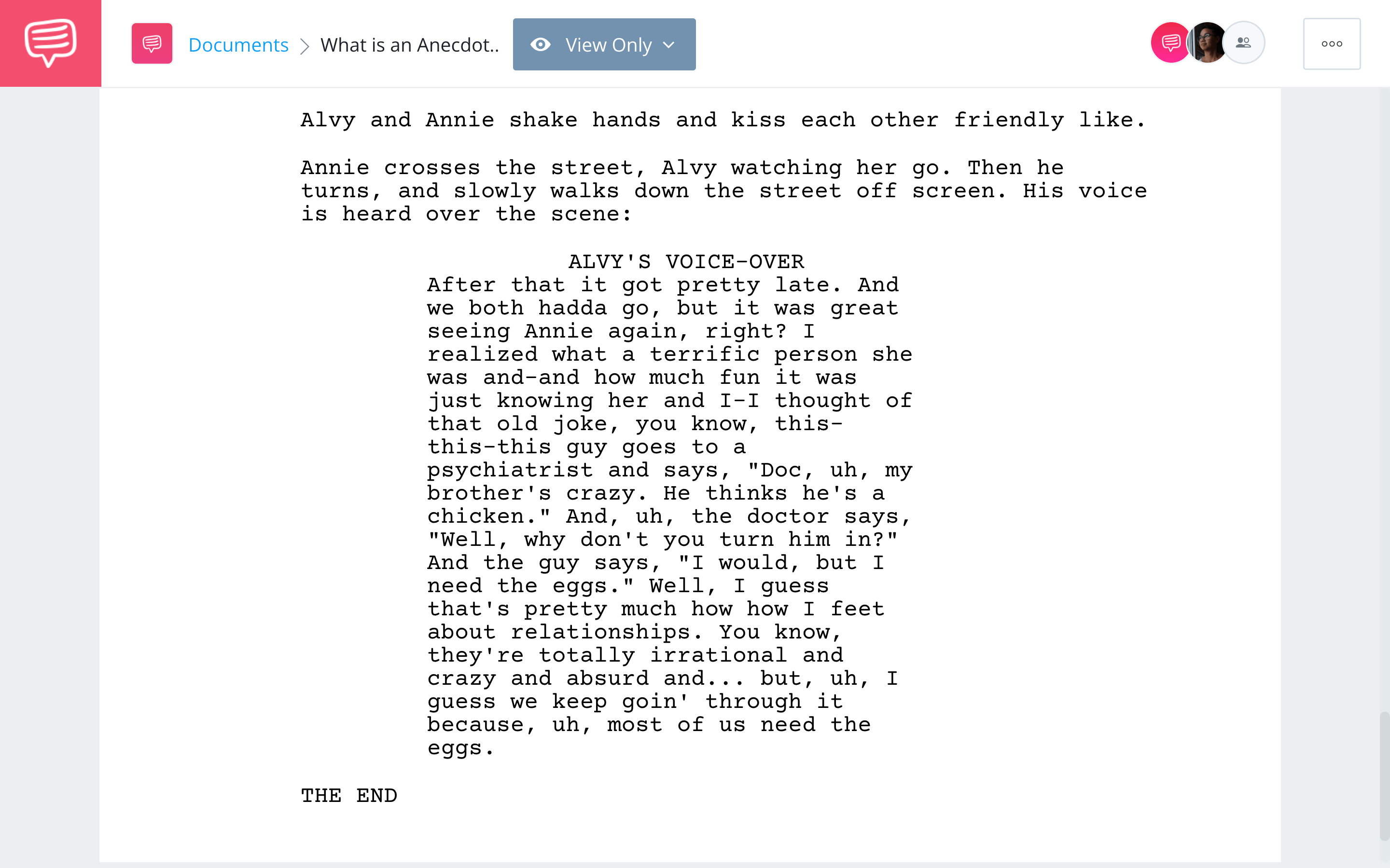 Examples Of Anecdote