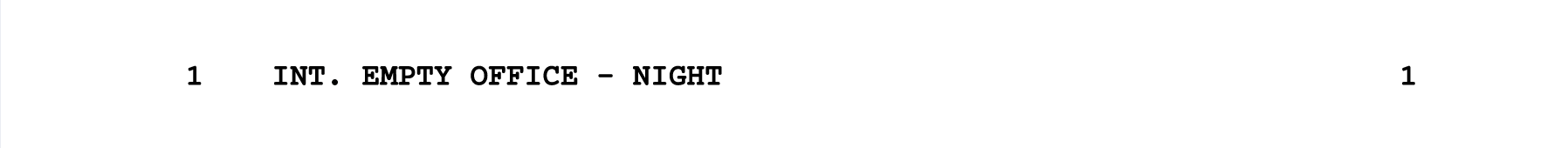 How to Write a Scene Heading in a Script