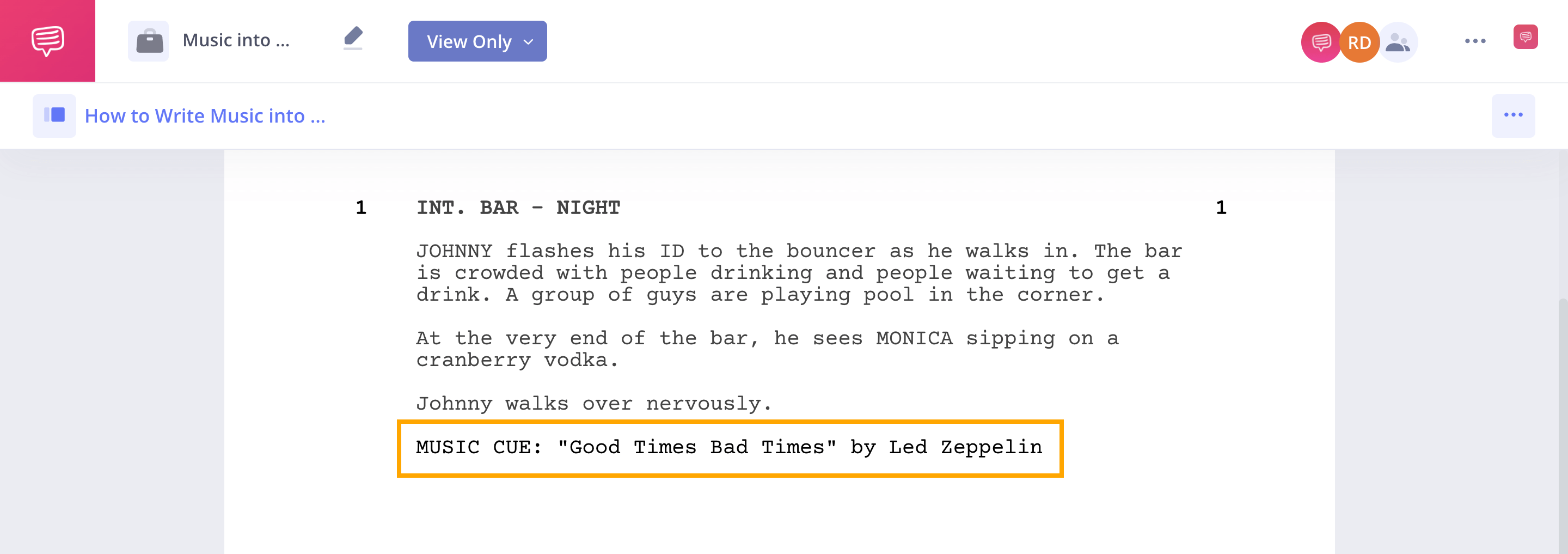How To Write Music Into A Screenplay Examples Tips