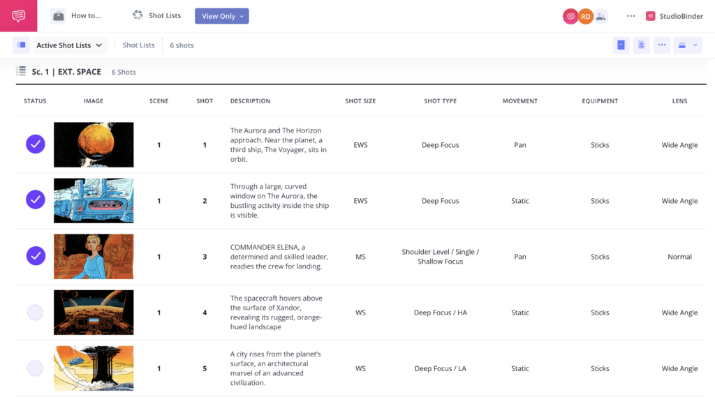 FREE Film Shot List Template and Examples to Use (2025)
