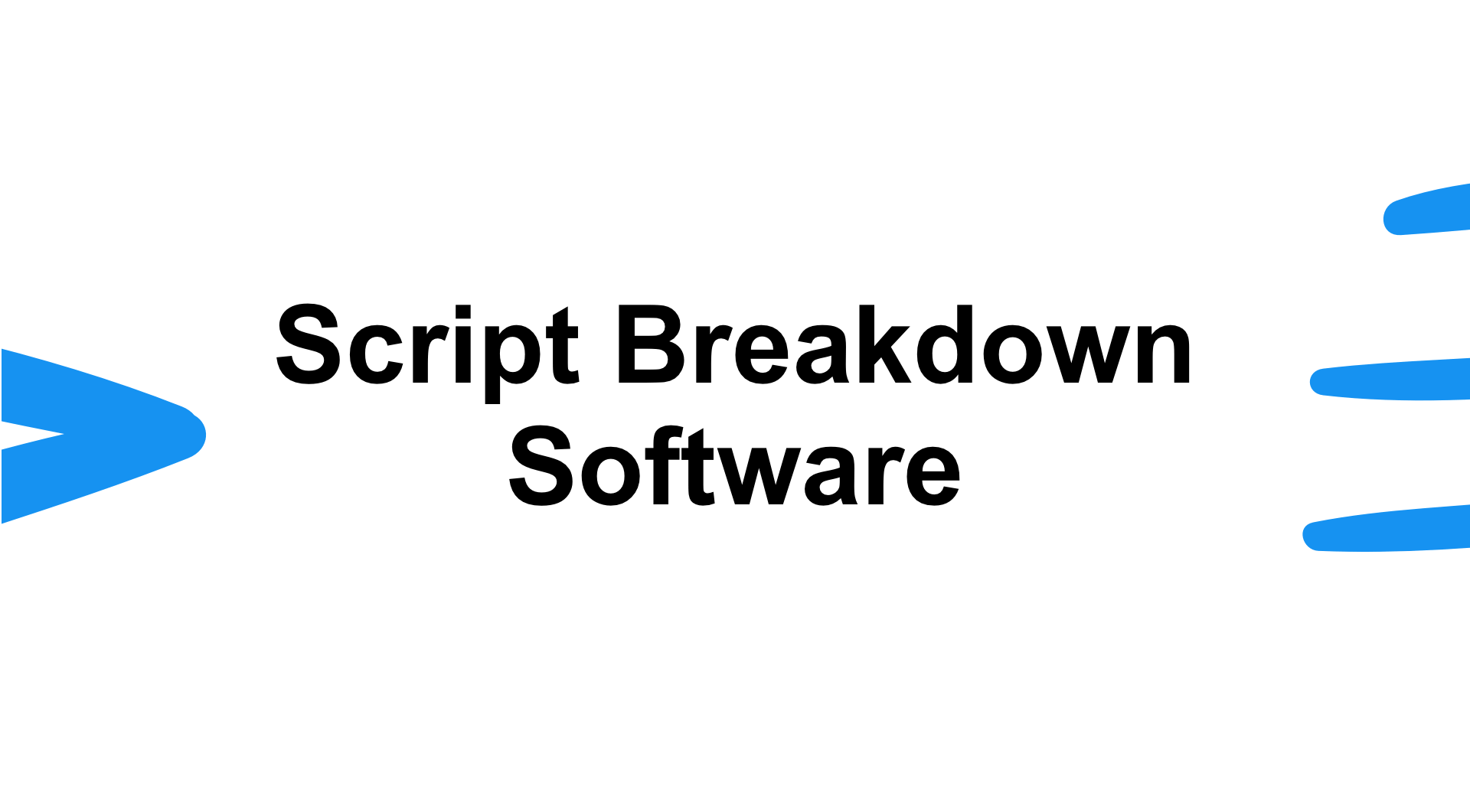 StudioBinder: Modern Script Breakdown Software for Film & TV