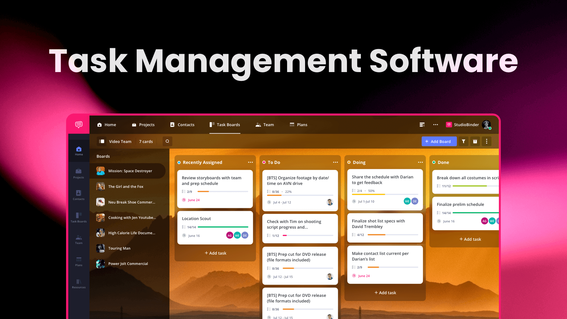 Creative Project Management Software | StudioBinder