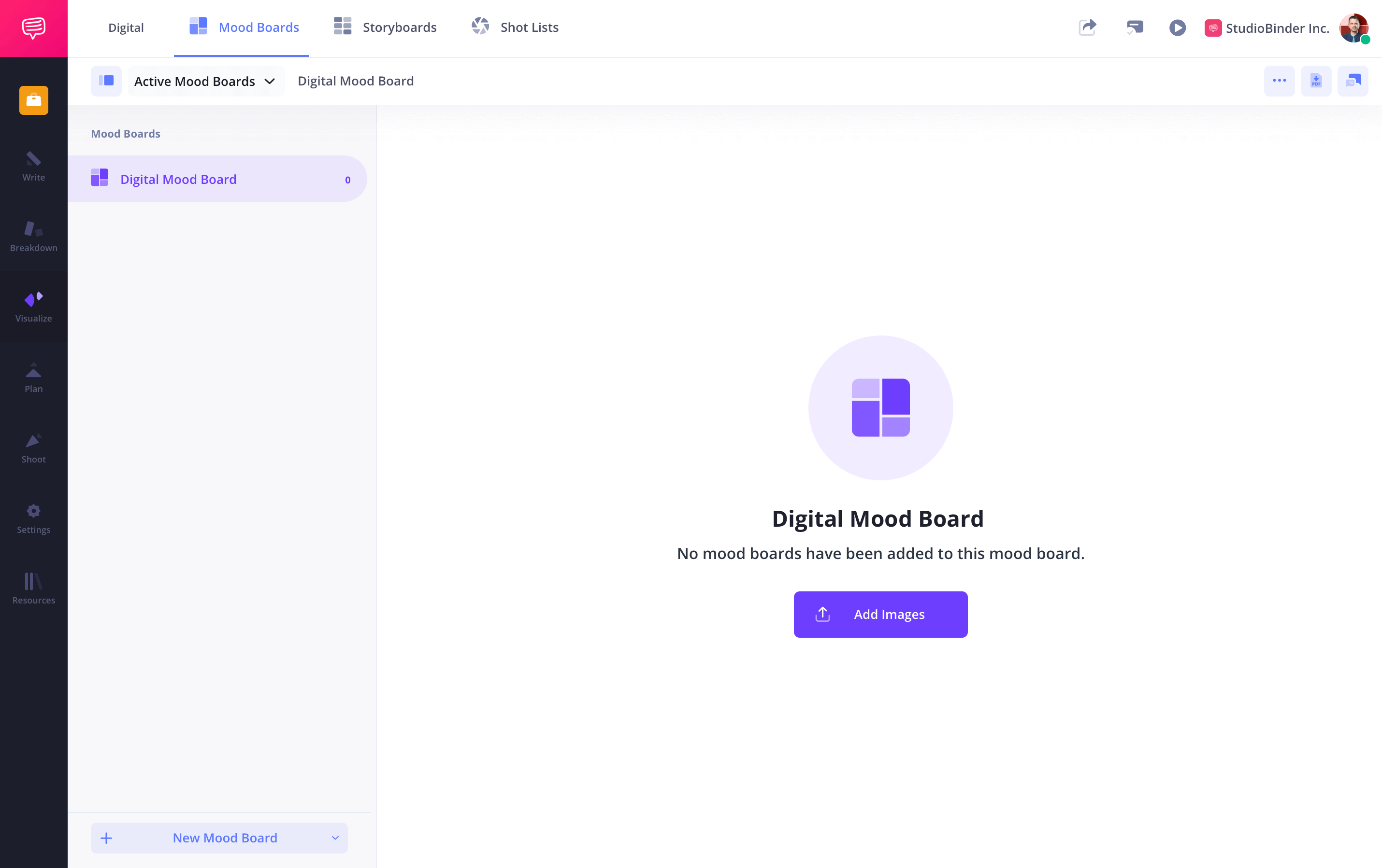 Digital Mood Board Template & Guide | StudioBinder
