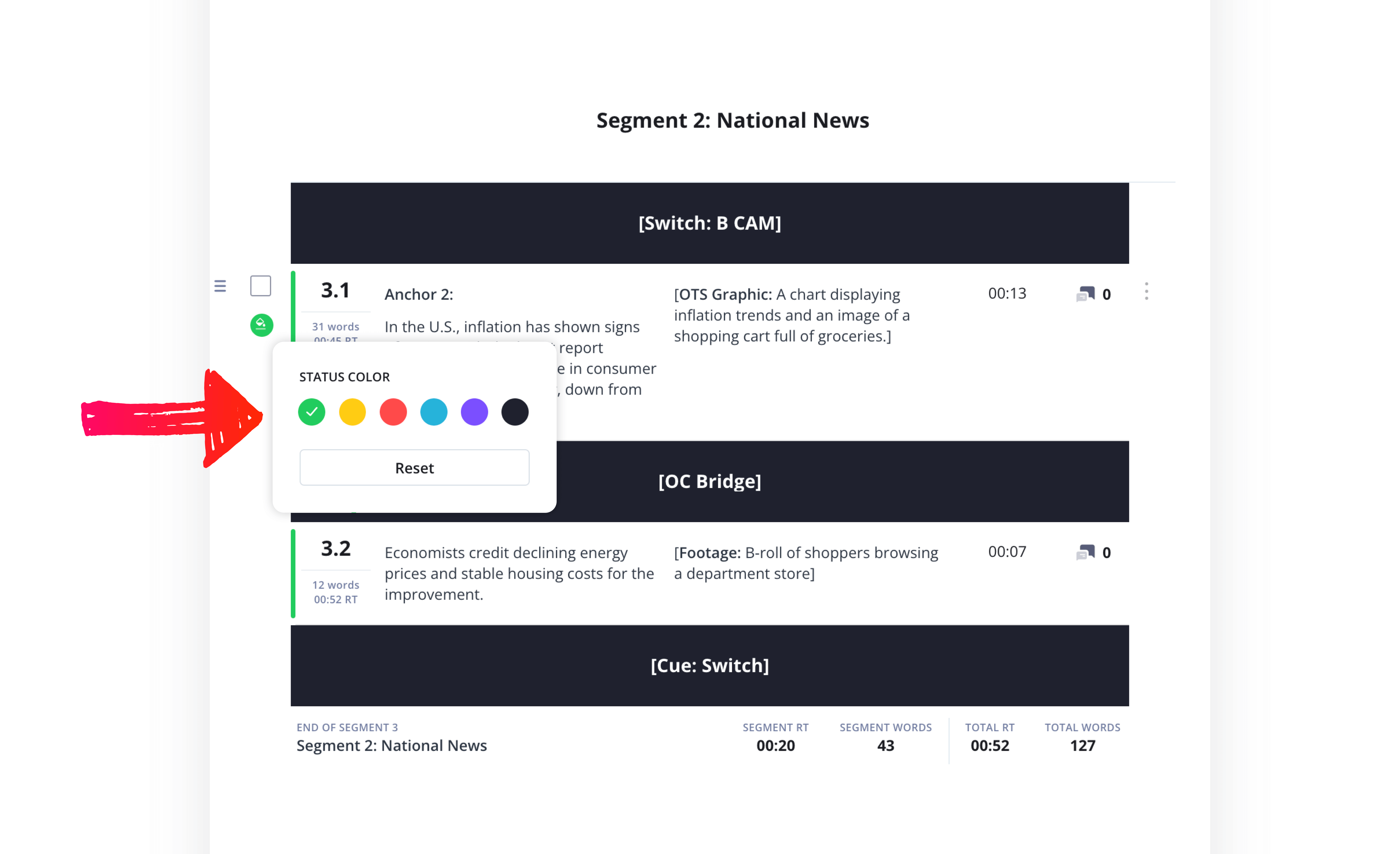 News Broadcast AV Script Template