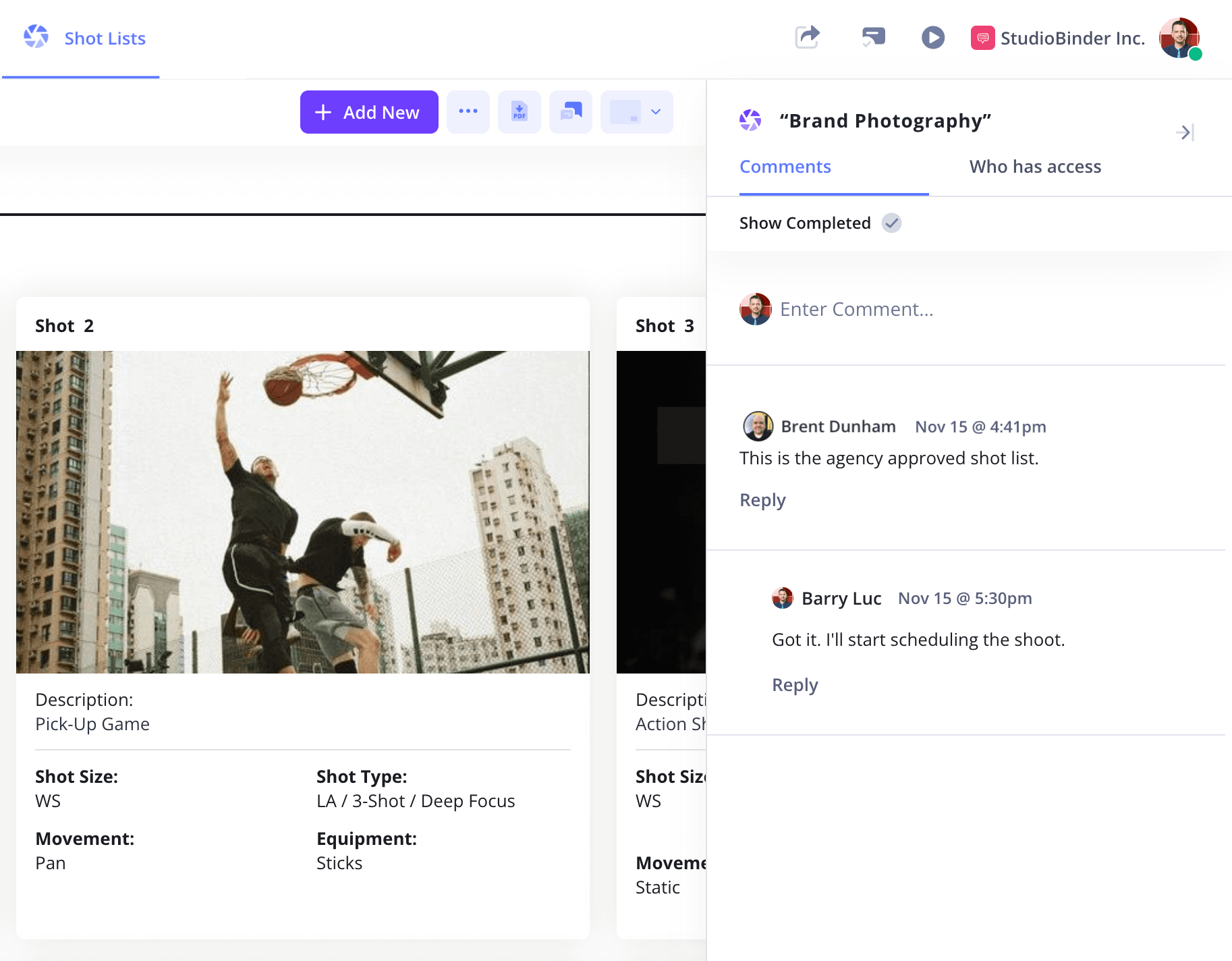 Photography Shot List Template & Guide | StudioBinder