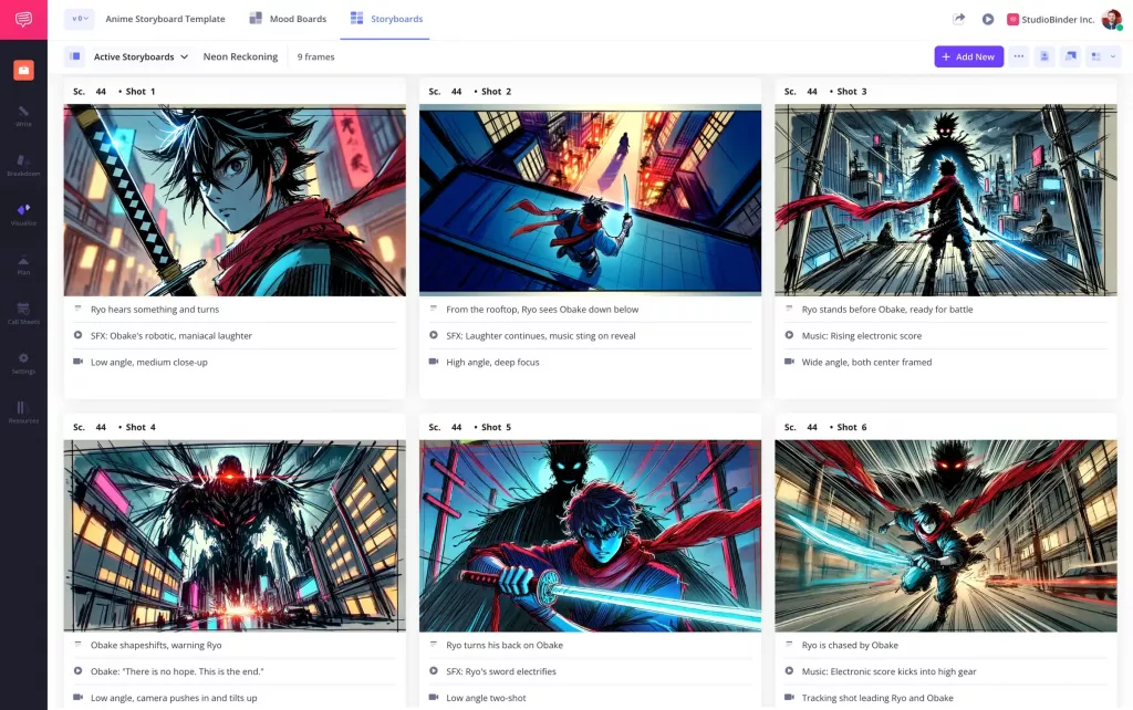 Anime Storyboard Template & Guide | StudioBinder