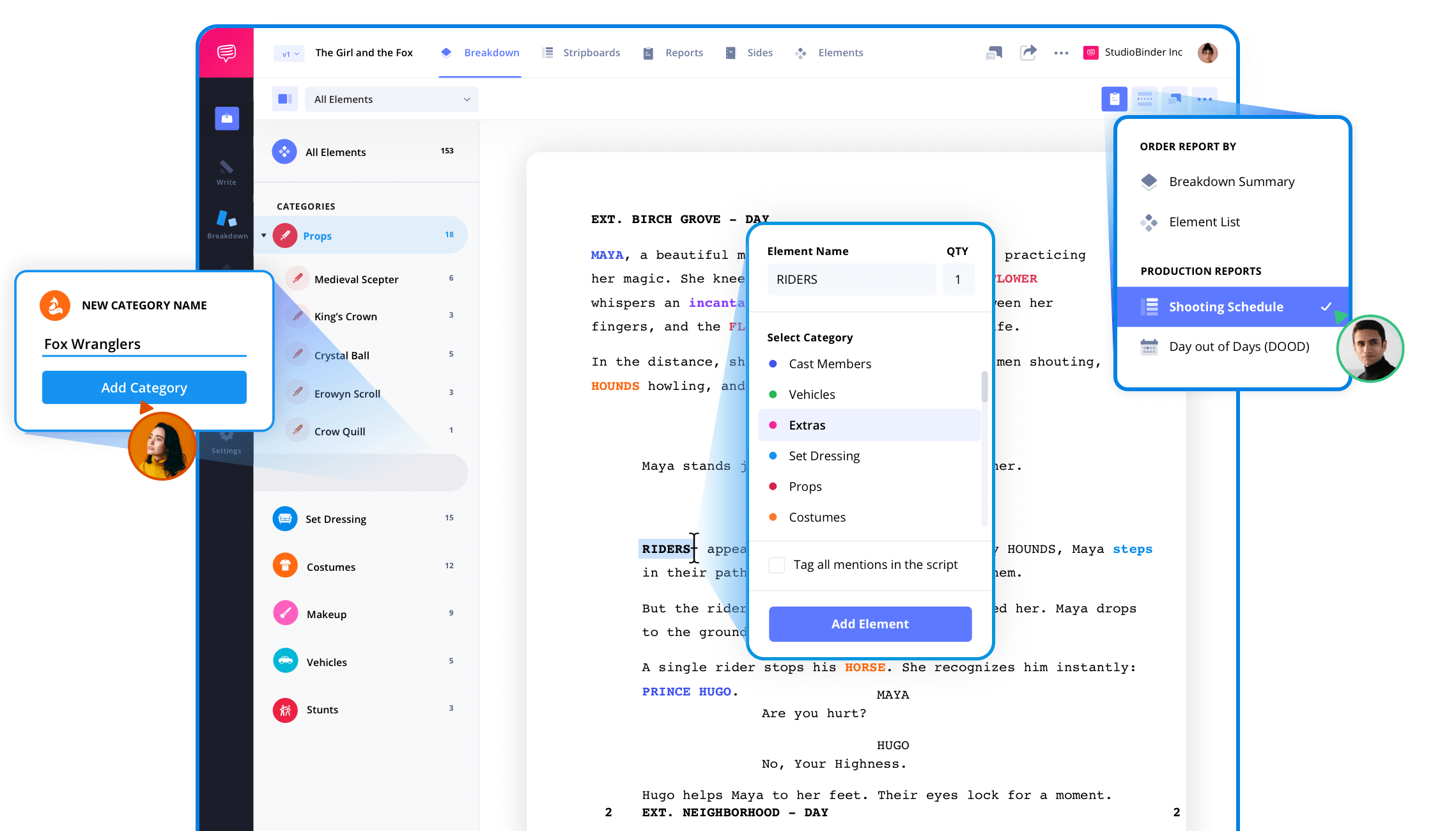 StudioBinder: Modern Script Breakdown Software for Film & TV