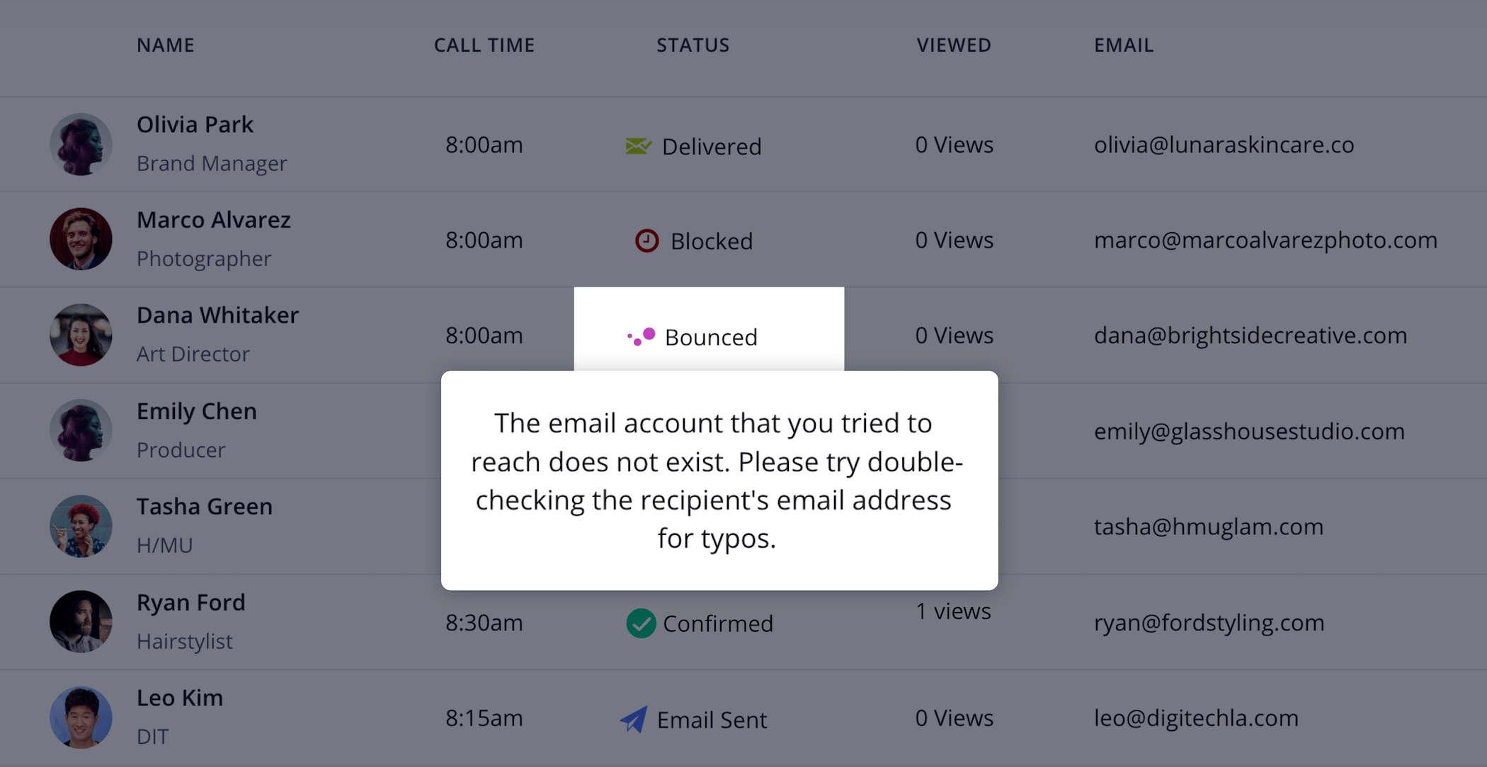 Sample Photoshoot Call Sheet Template | StudioBinder