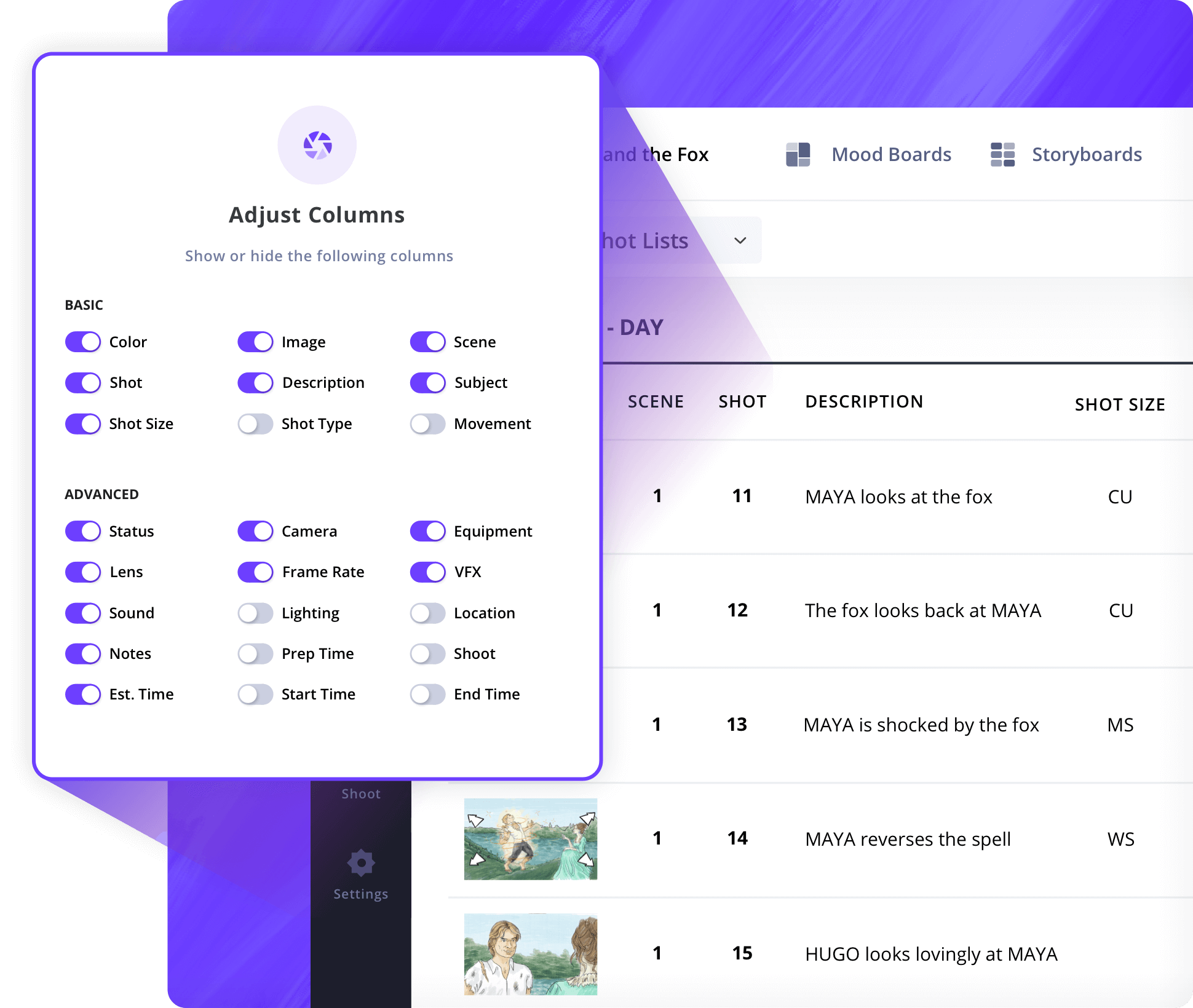 Free Shot List Software for Film & Video | StudioBinder